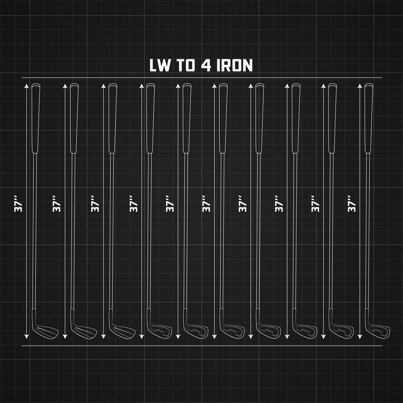 Origin Same Length Irons - Chrome