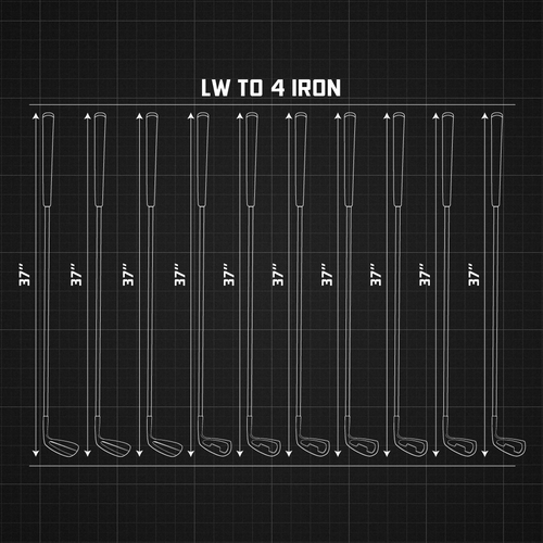 Left Handed Origin Curved Same Length Irons Chrome