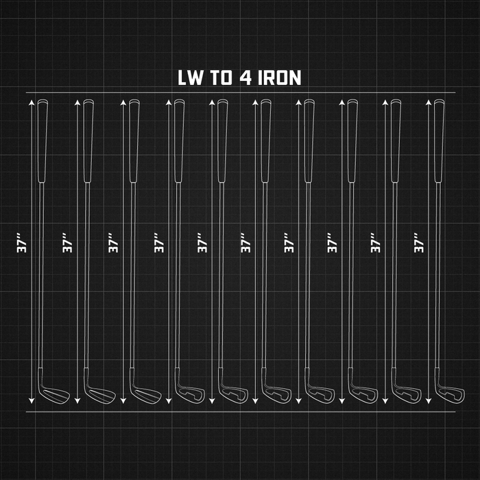 Left Handed Origin Curved Same Length Irons Chrome